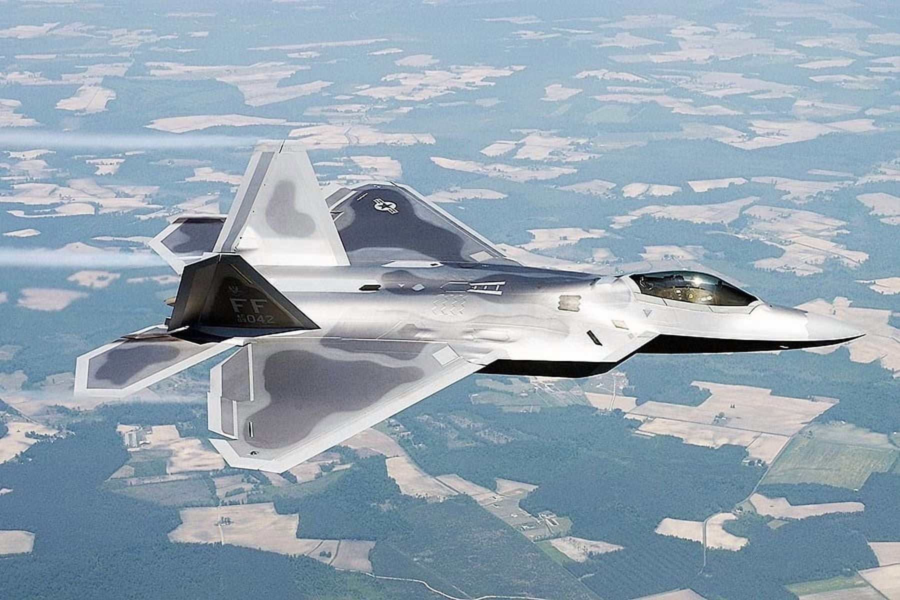 F/A-22 / F-22 Raptor Stealth Fighter DOD - 12x18 Inch Laminated ...