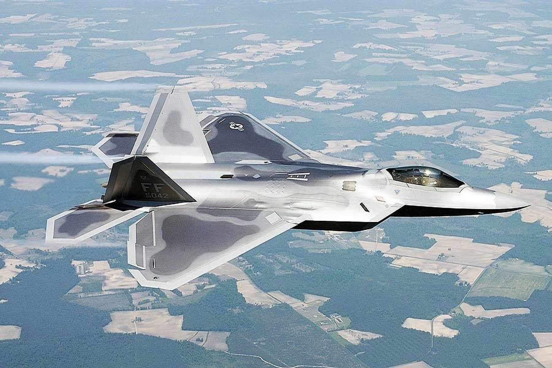 F/A-22 / F-22 Raptor Stealth Fighter DOD Style -1 - 20x30 Inch Glossy ...