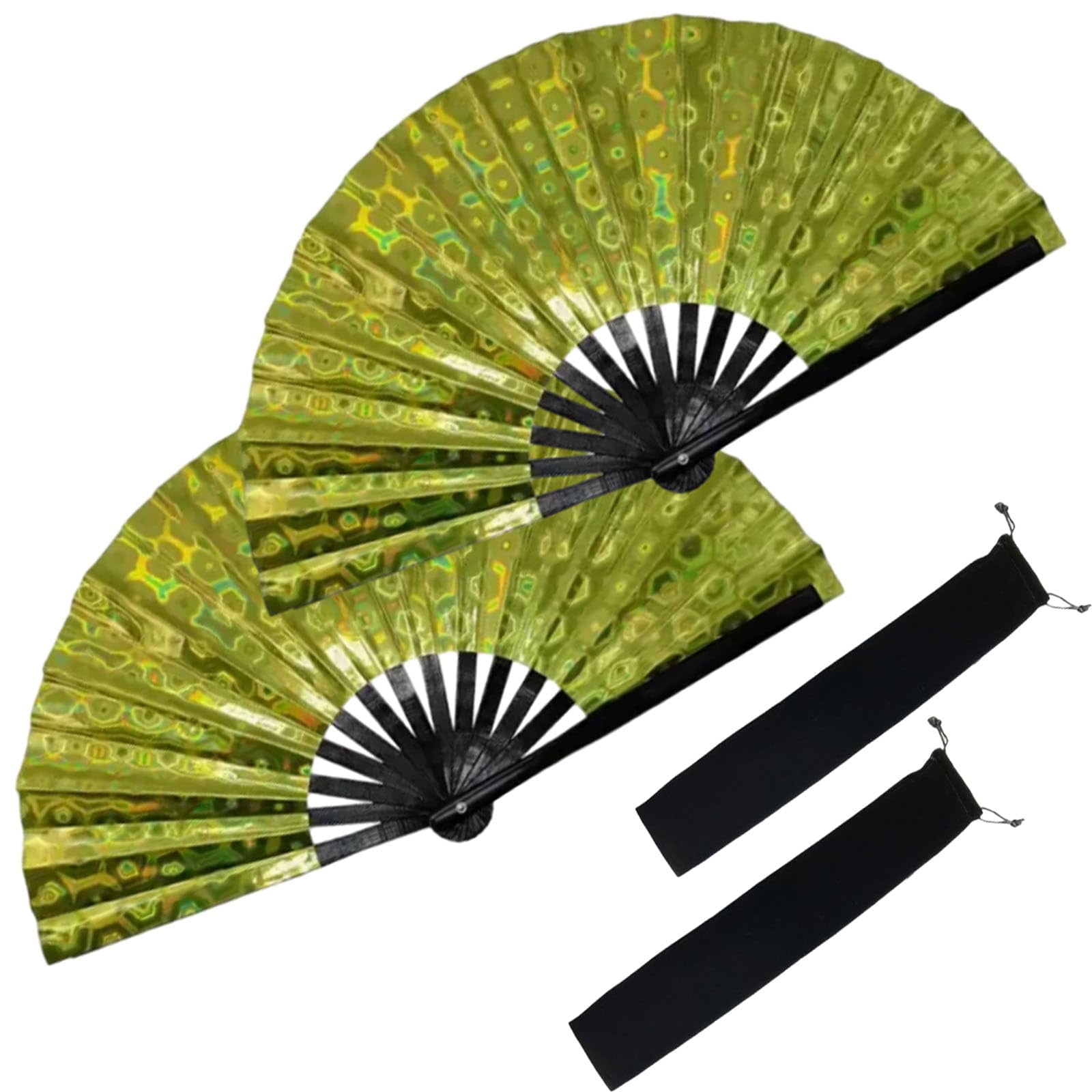 F. Achuhe Fans for Line Dancing, Line Dance Popping Fan, Foldable Craft ...