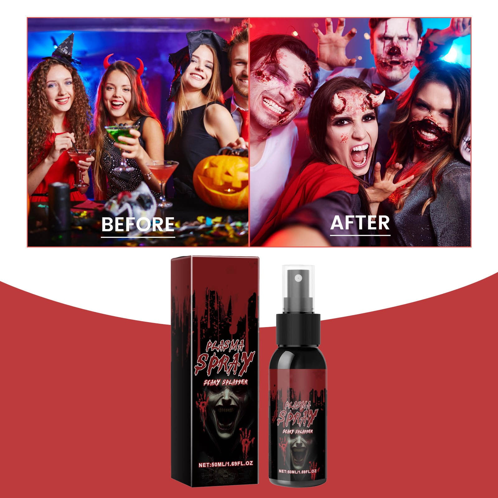 Sumllary Shower Scrub F Ake Makeup Realistic Washable Special Effects SFX Makeup Set For Z Ombie ...