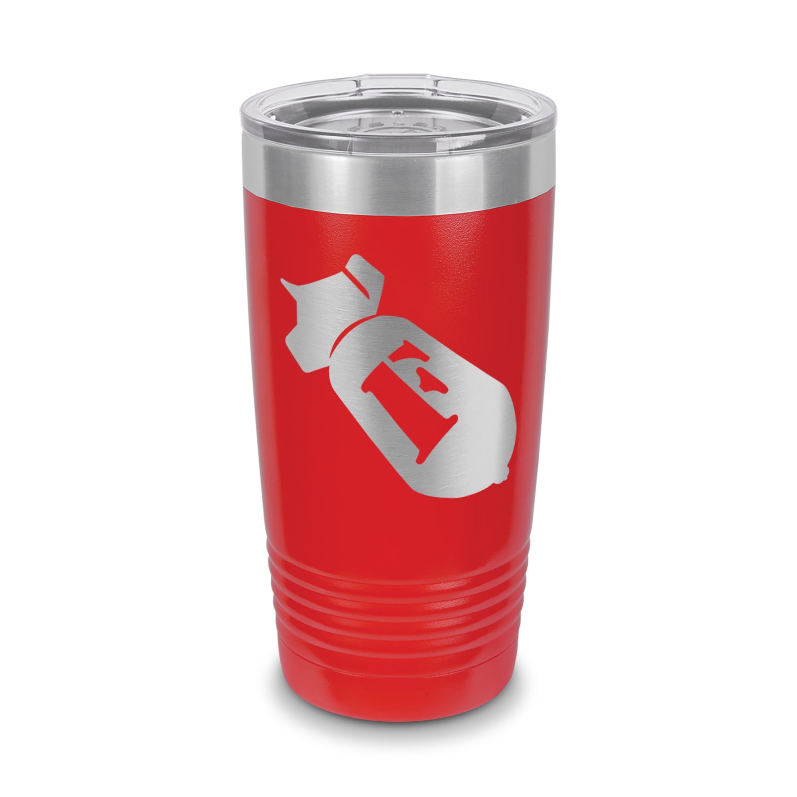 F Bombs Tumbler 20 oz - Laser Engraved w/ Clear Lid - Stainless Steel ...