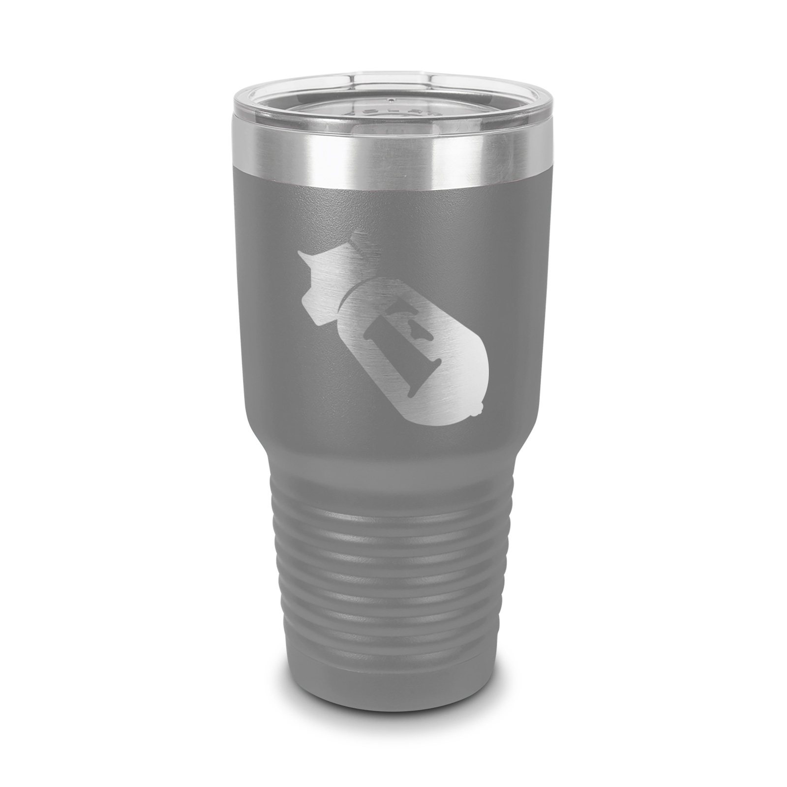 F Bombs Tumbler 30 oz - Laser Engraved w/ Clear Lid - Stainless Steel ...
