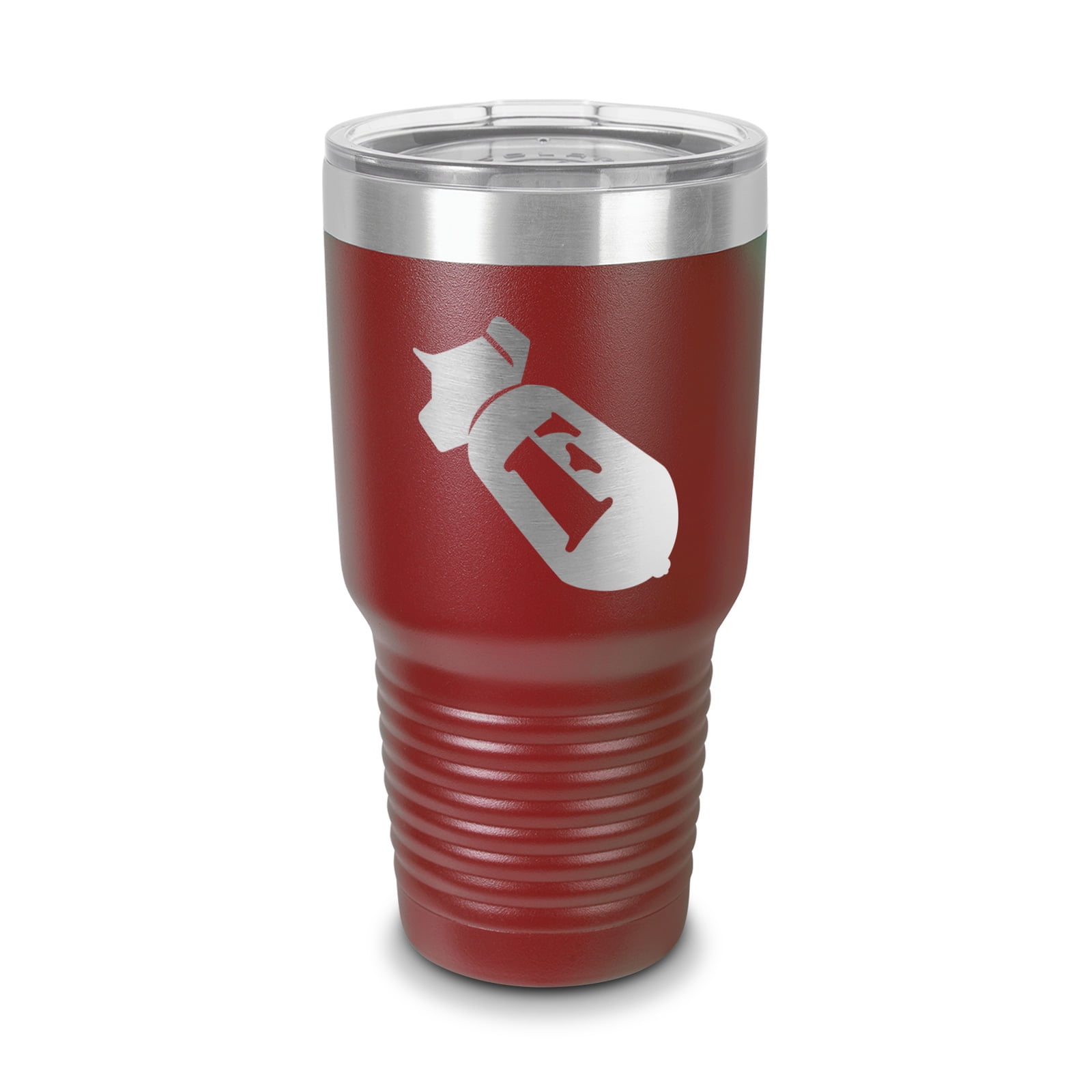 F Bombs Tumbler 30 oz - Laser Engraved w/ Clear Lid - Stainless Steel ...