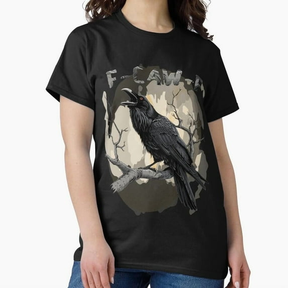 F-C1Aw-F Funny Raven Pun Gothic Crow Humor Graphic H4109 UniS1ex T ...