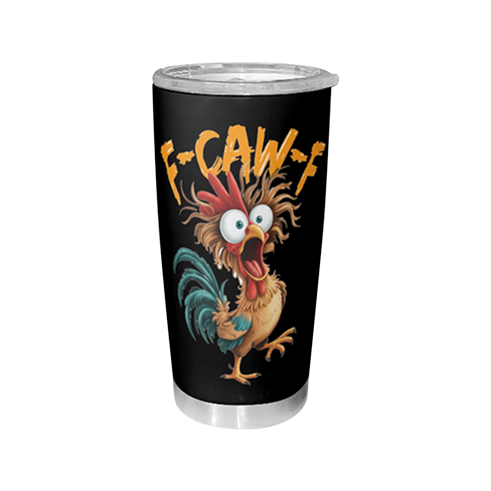 F-CAW-F Funny Chicken Rooster Meme Humor Stainless Steel Insulated ...