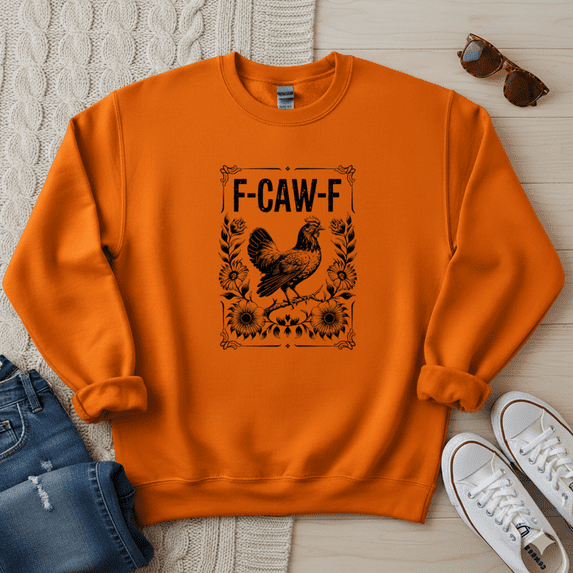 F Caw F Chicken Funny Rooster Farm Animal Humor Graphic Farmer Gift ...
