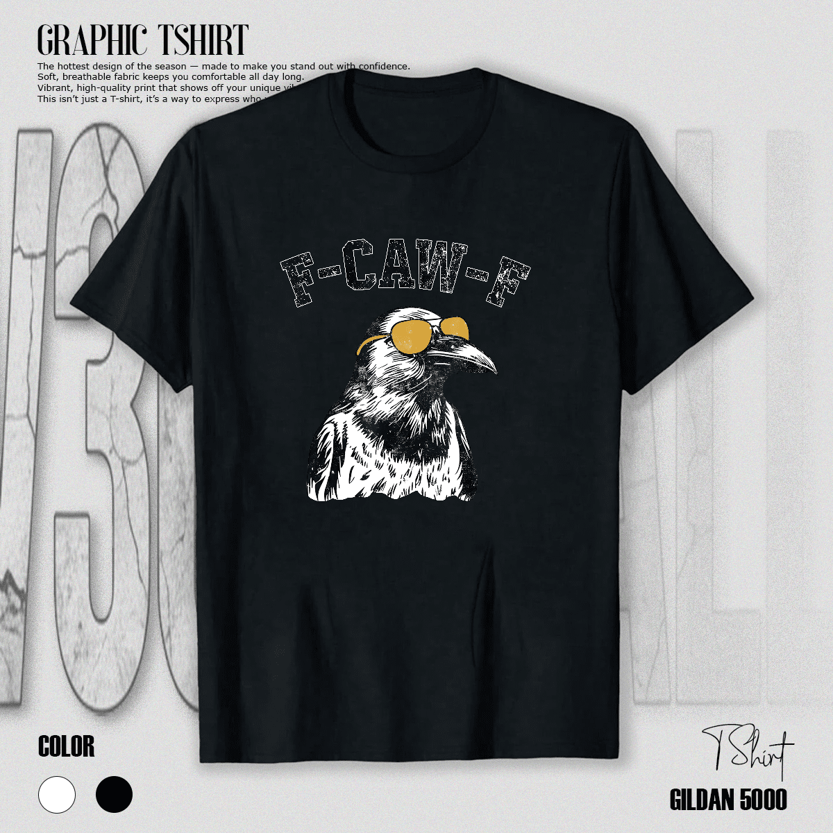 F-Caw-F Crow Quote Funny Bird Meme Humor Loud Style Unisex T-Shirt ...