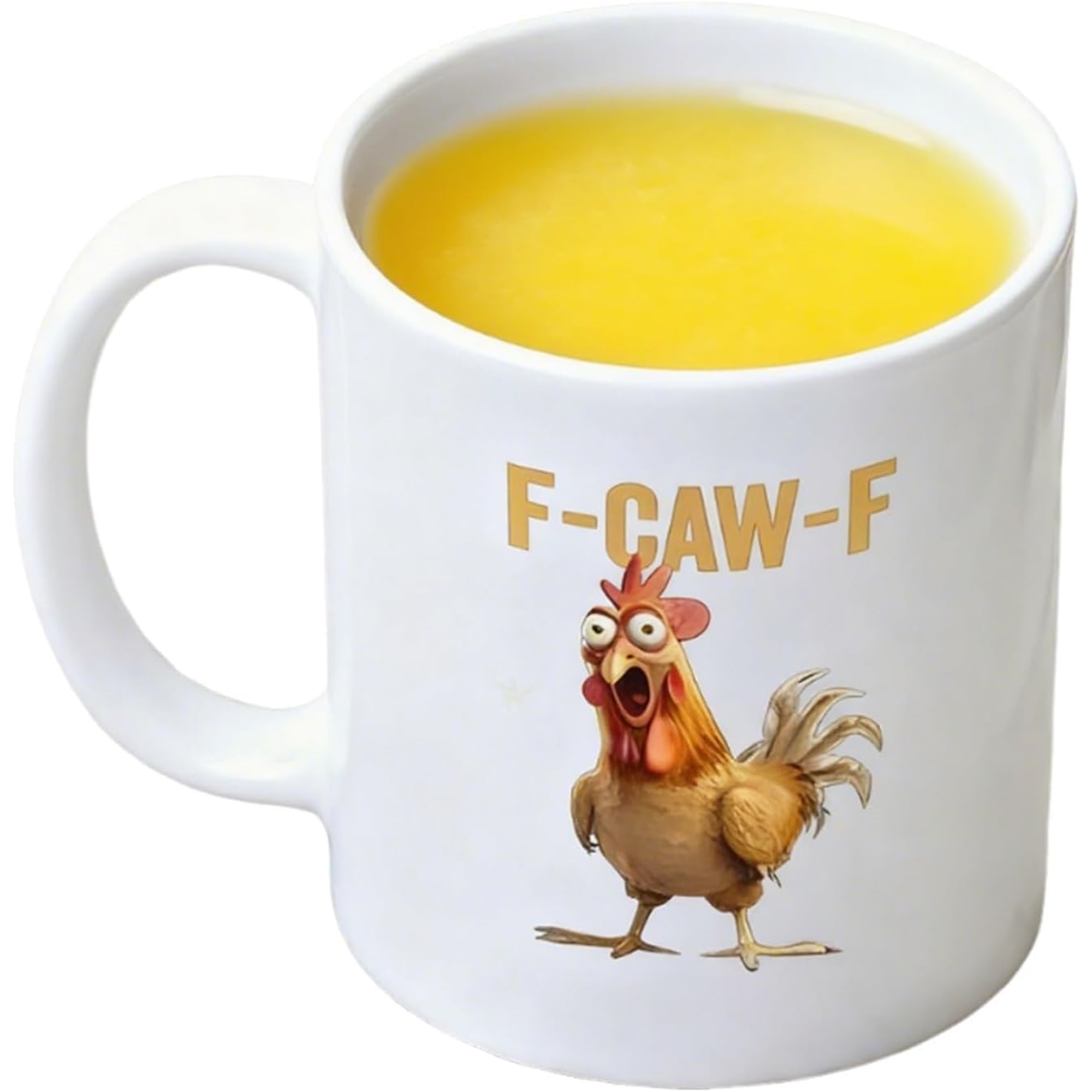 F-Caw-F Funny Chicken Mug | F Caw F Ceramic Cup | Novelty Farmhouse ...