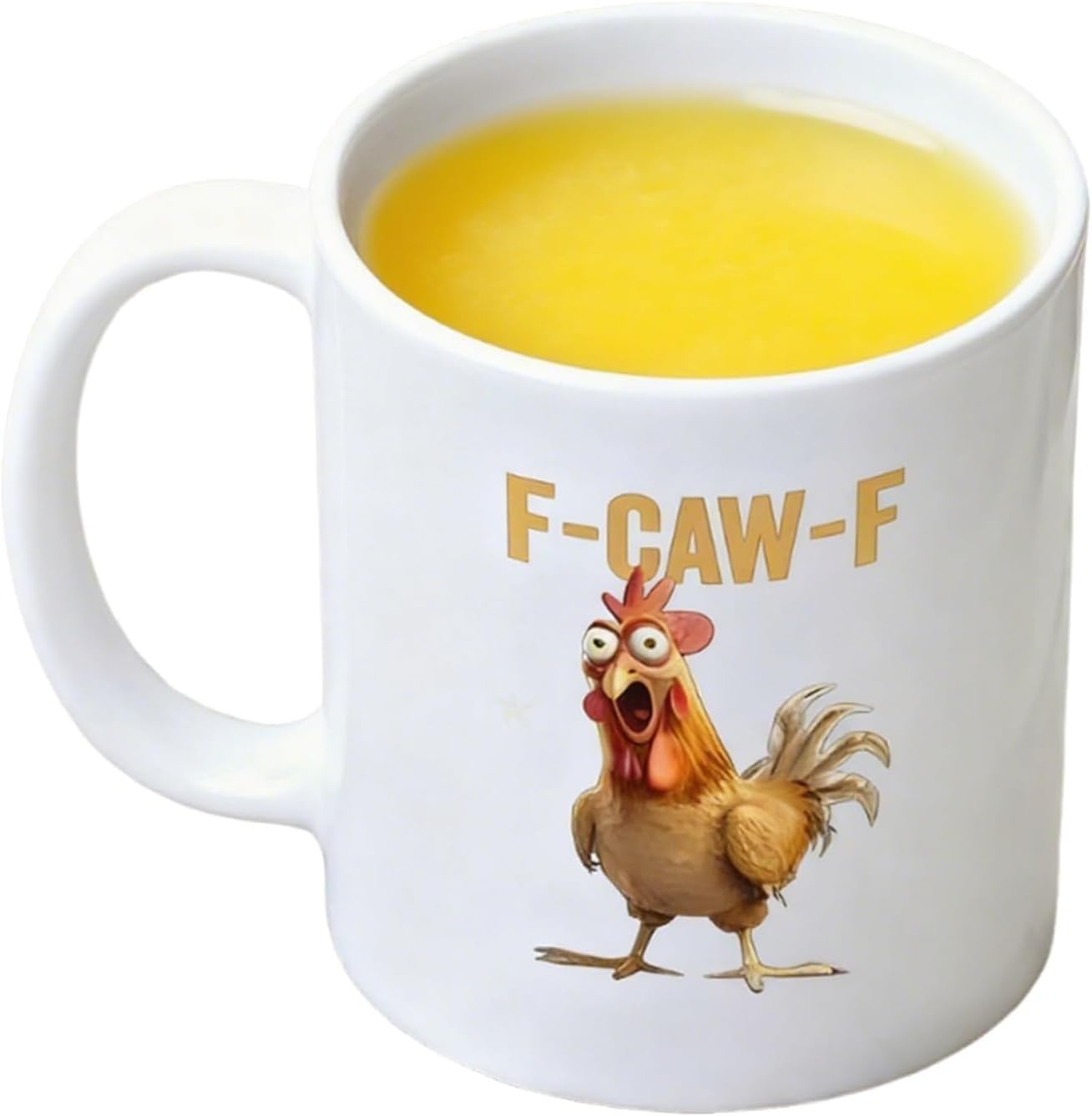 F-Caw-F Funny Chicken Mug, Warmthappy Chicken Mug, F Caw F Ceramic ...
