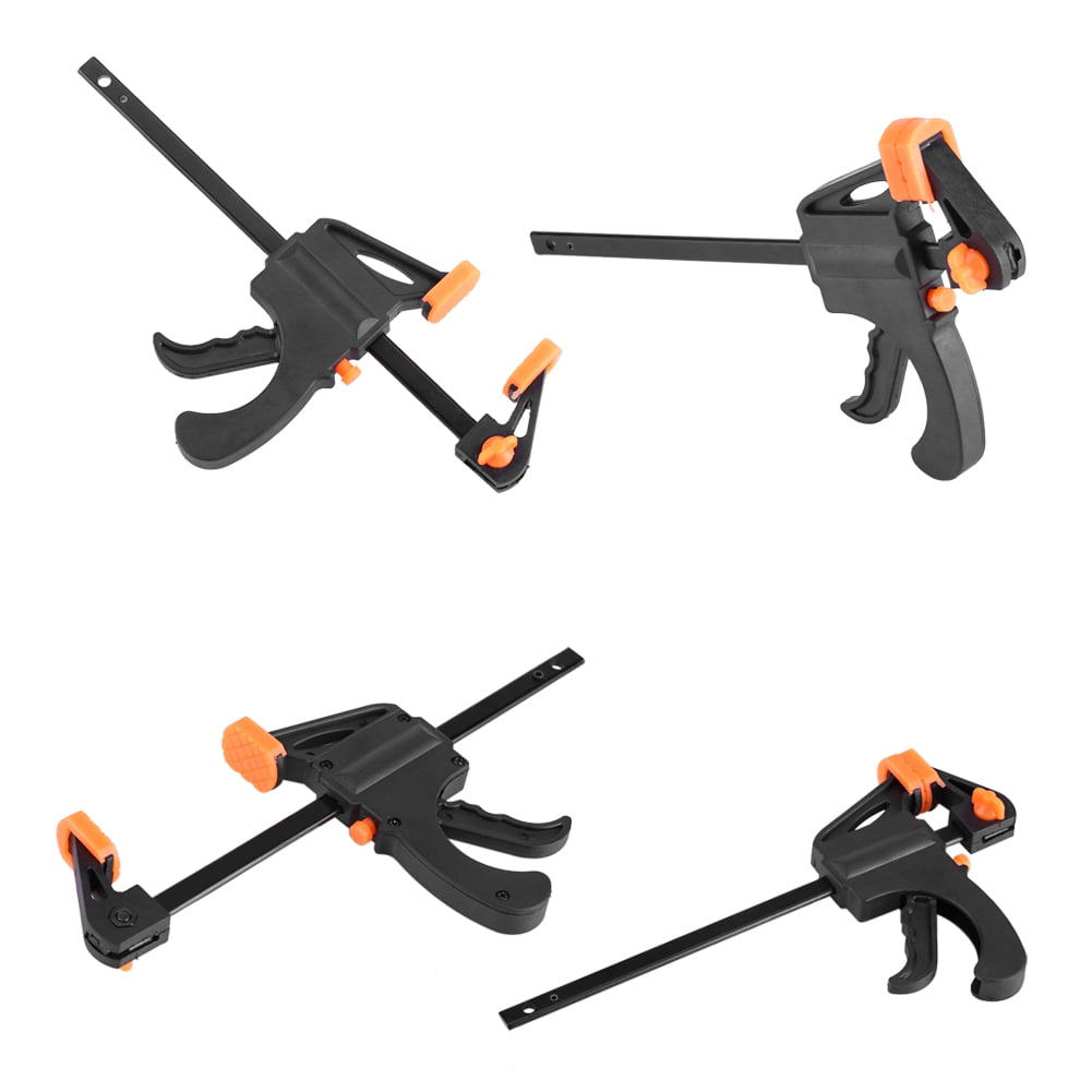 F Clamp, Quick Ratchet Release Squeeze Woodworking Clamps, For ...