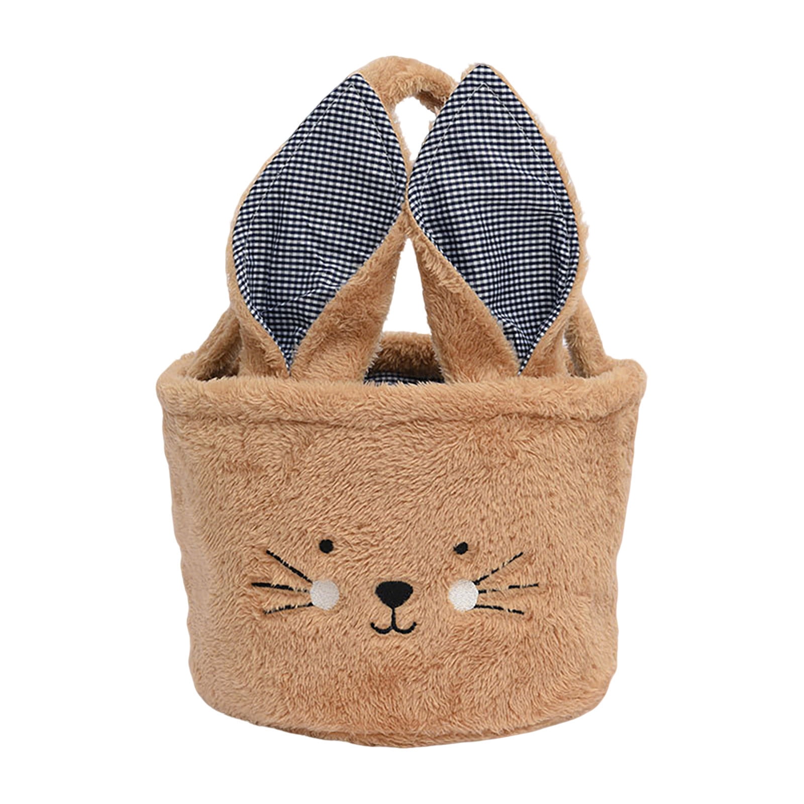F Easter Bunny Ear Handheld Basket, Cute Spring Decoration For Candy ...