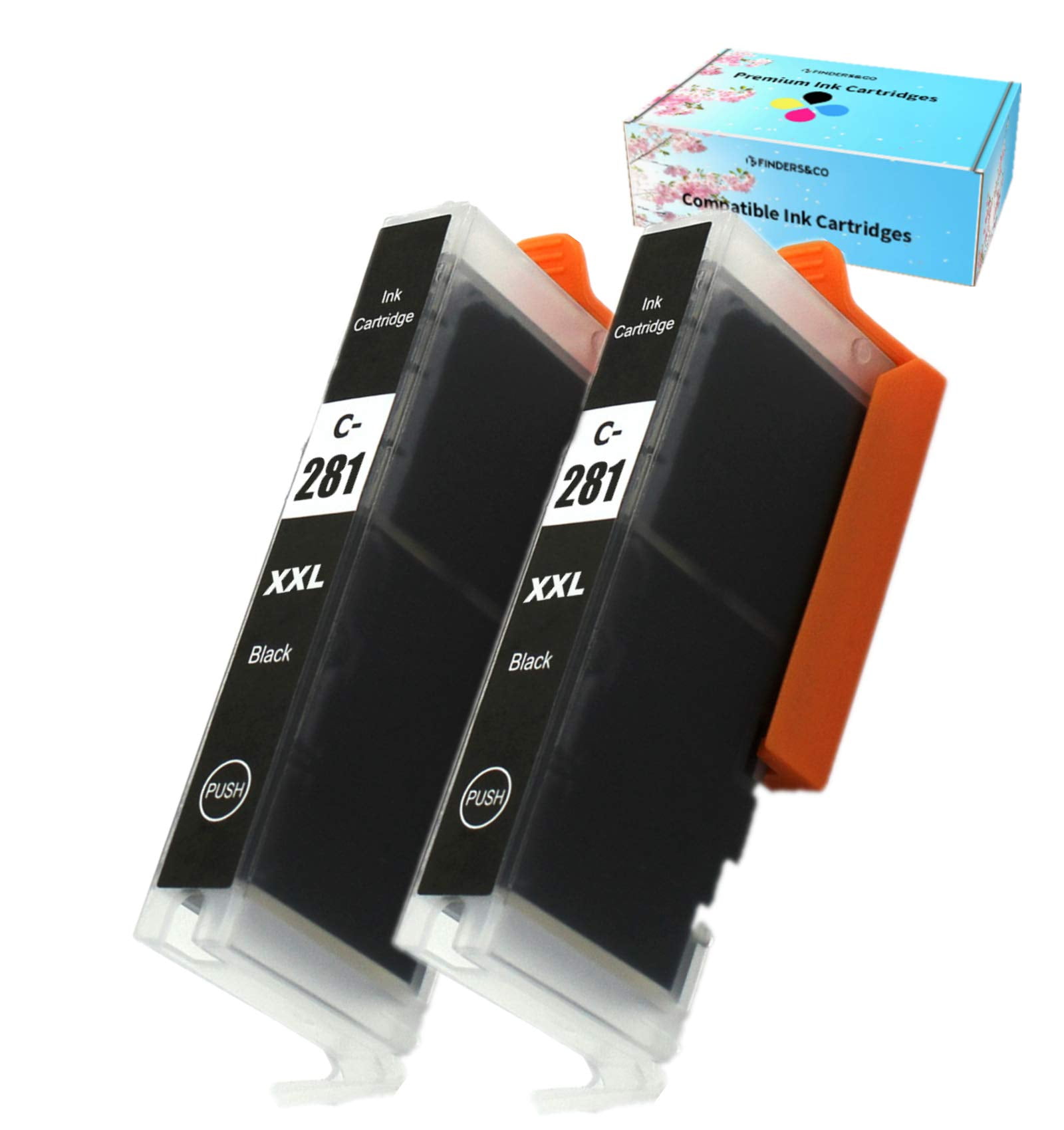 F FINDERS&CO CLI281 CLI-281 XXL Black Ink Tank Replacement for Canon ...