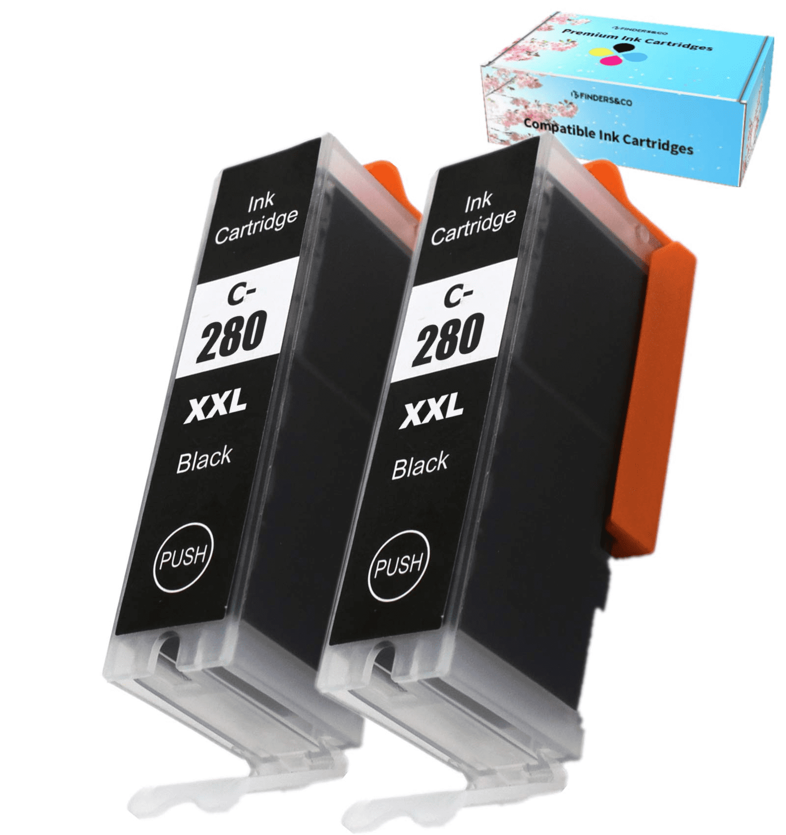 F FINDERS&CO PGI-280XXL PGBK Black Ink Tank Replacement for Canon PIXMA ...