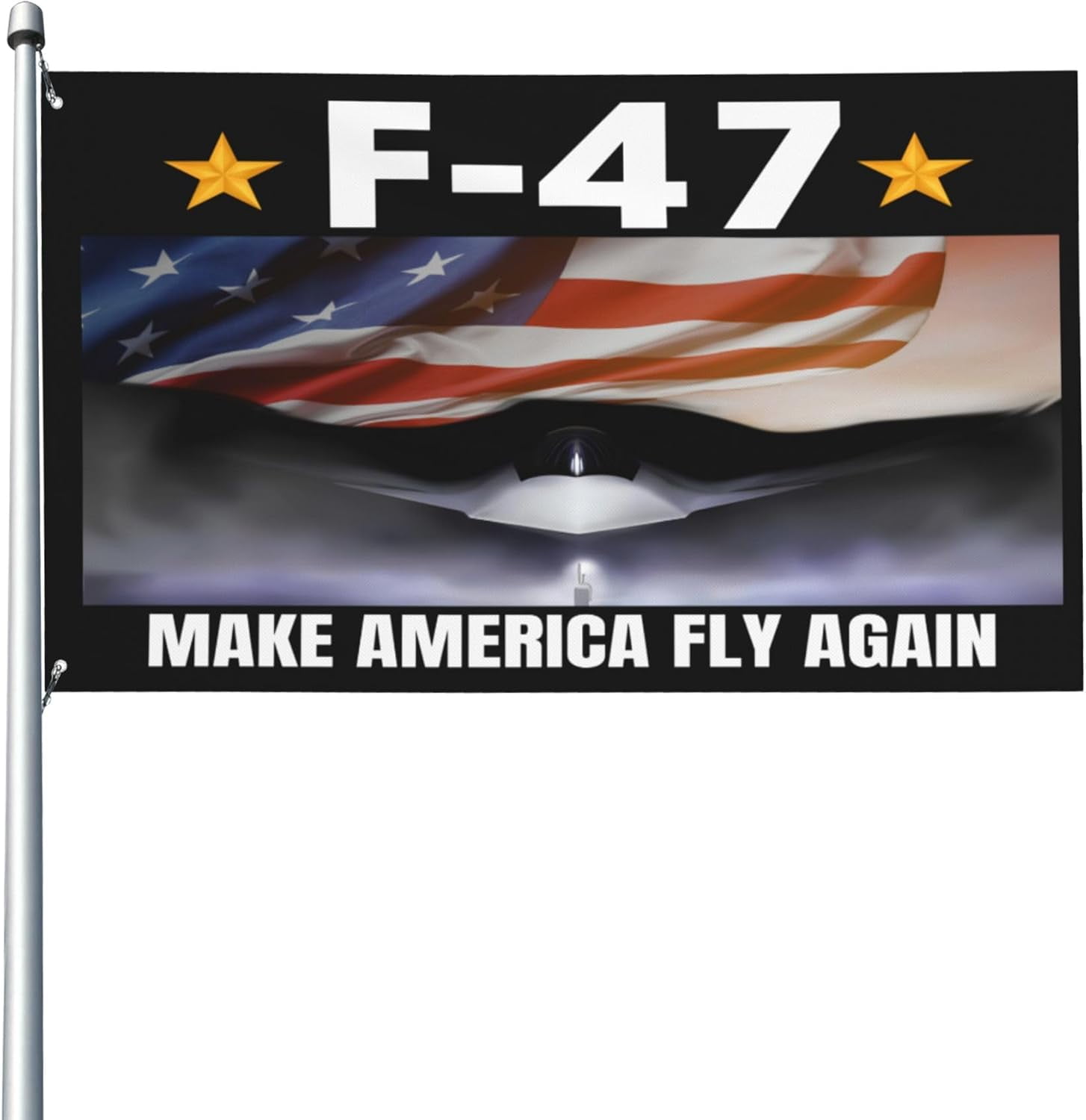 F Fighter-Jet Flags Make America Fly F- Again Pro 3x5 Flags Yard Sign ...