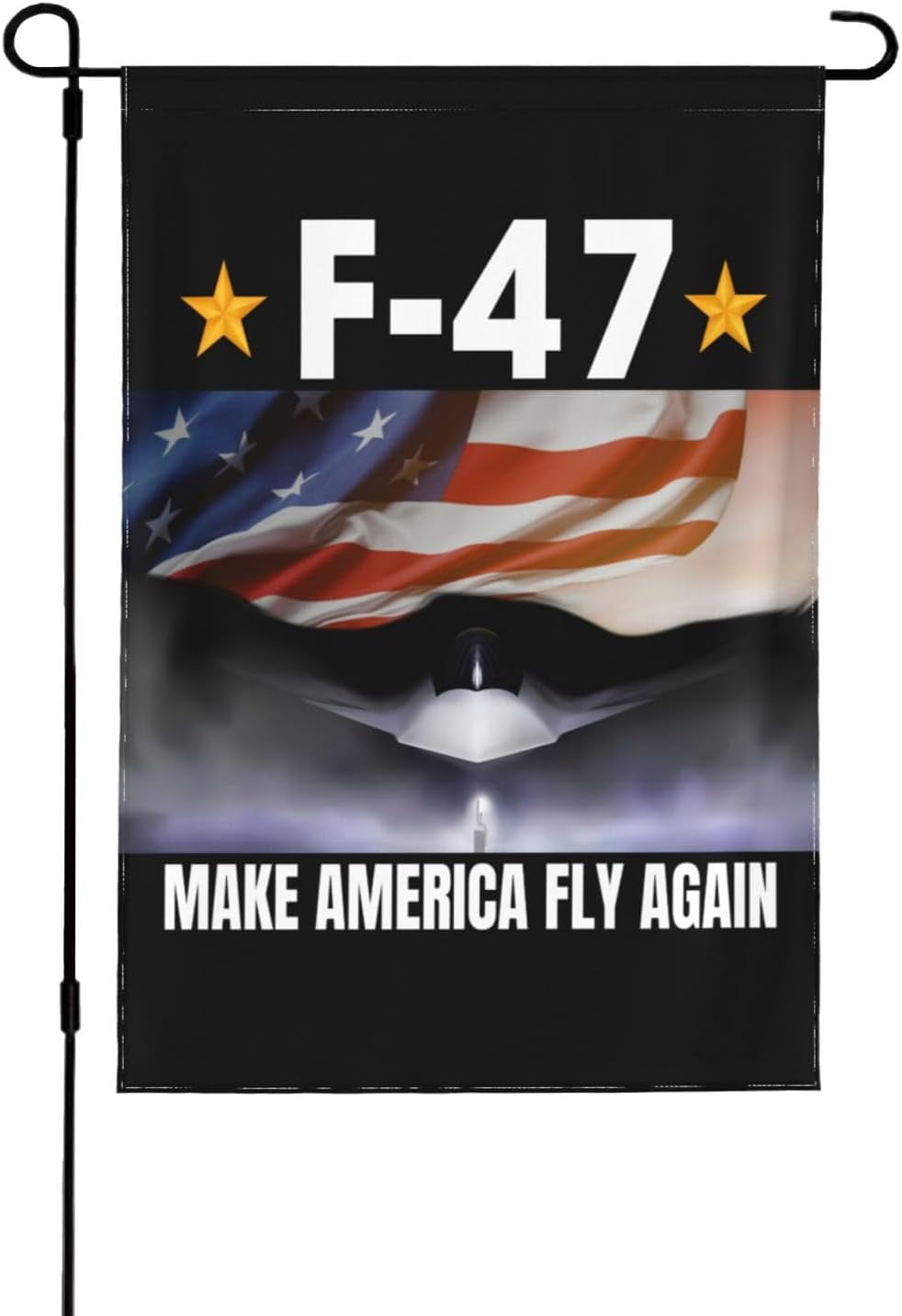 F Fighter-Jet Flags Make America Fly F- Again Pro Flag 12x18 Garden ...