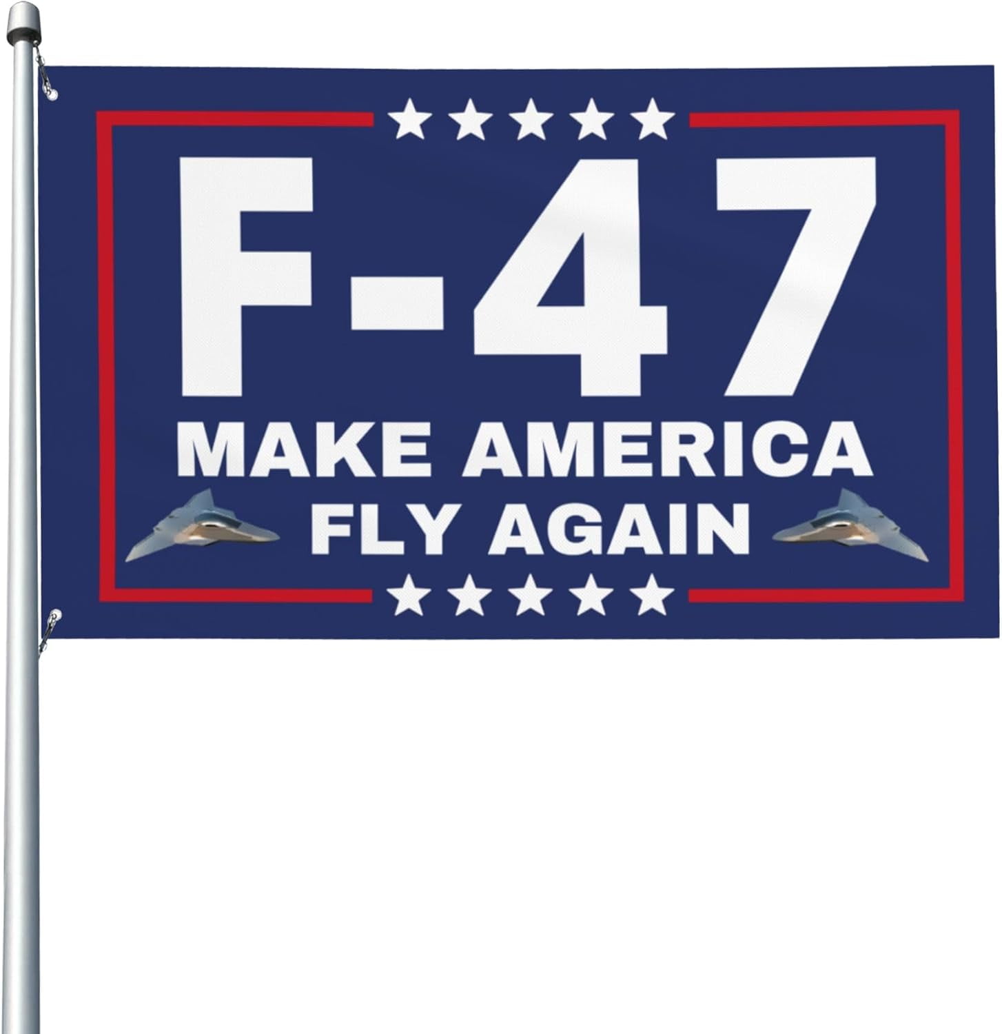 F Fighter-Jet flags Make America Fly Again Pro 3x5 Flags Yard Sign ...