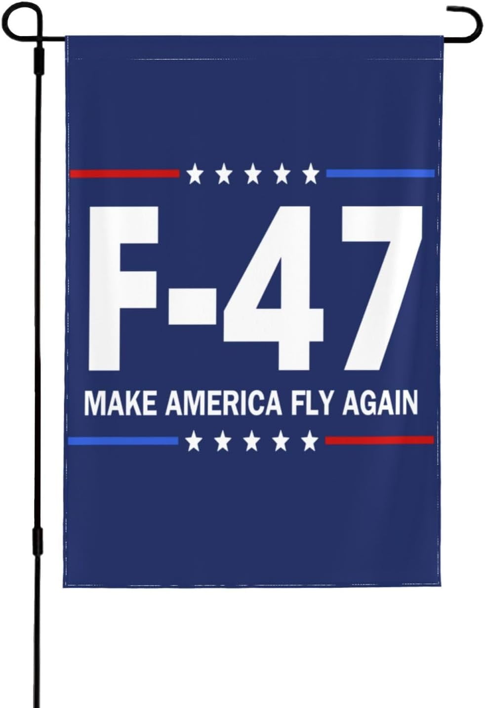F Fighter-Jet flags Make America Fly Again Pro Flag 12x18 Garden Banner ...