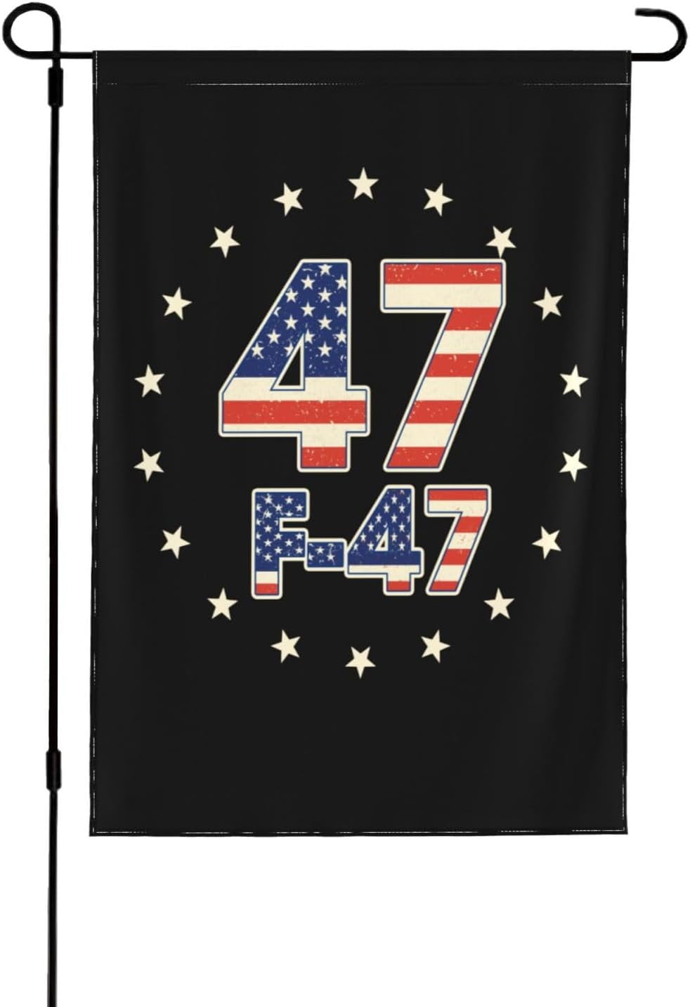 F Fighter-Jet flags Make America Fly Again Pro Flag 12x18 Garden Banner ...