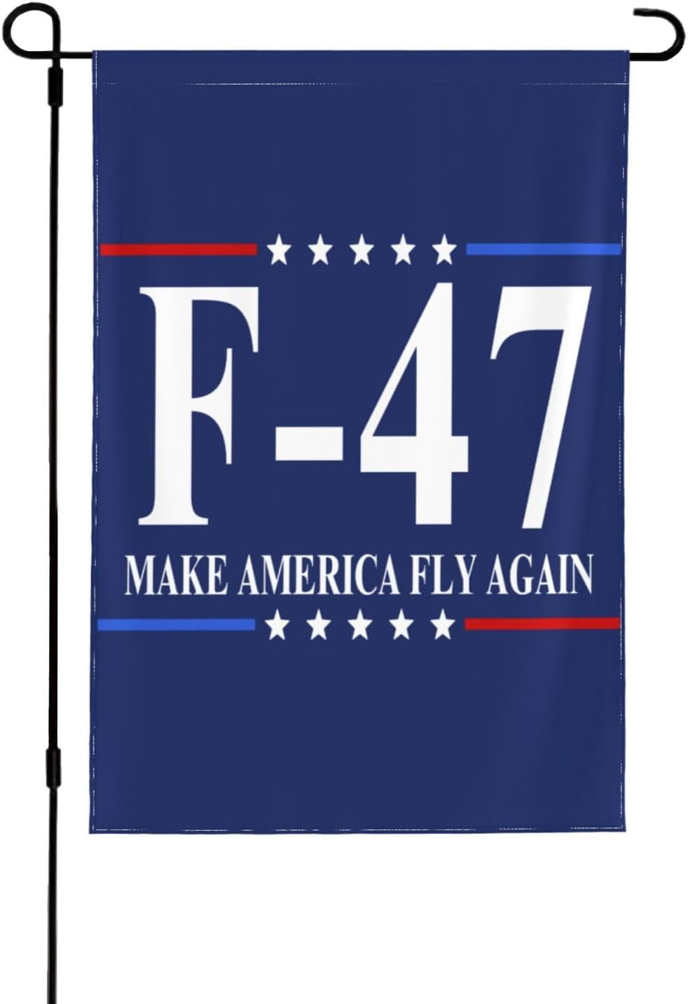 F Fighter-Jet flags Make America Fly Again Pro Flag 12x18 Garden Banner ...
