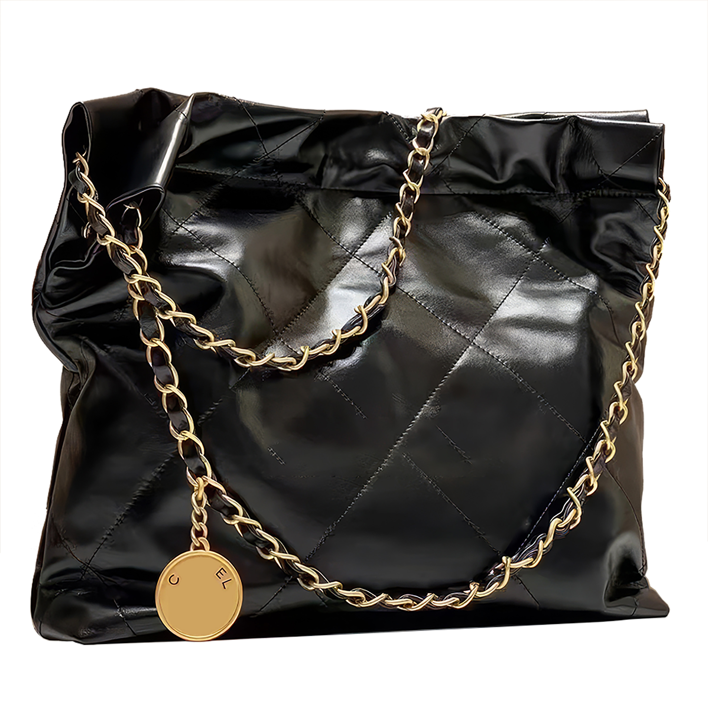 Fashion Womens Tote Shoulder Bag With Inner Pouch, PVC Leather Cossbody ...