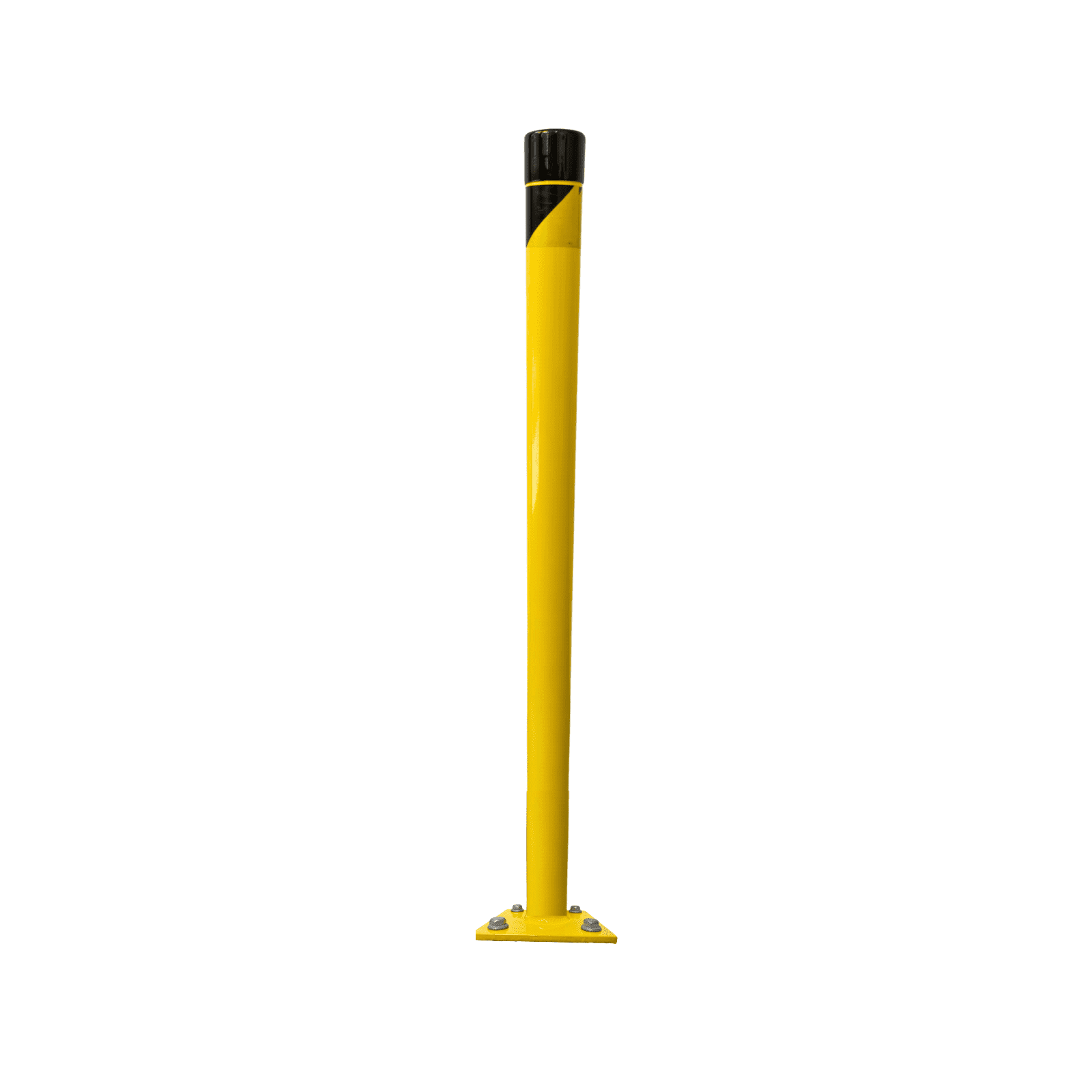 F&L Aluminum Bollard – OSHA Yellow Powder Coated Safety Barrier for ...
