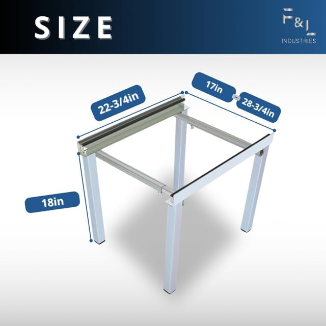 F&L Heavy-Duty Foldable Air Handler Stand – Rust-Resistant Metal Frame ...