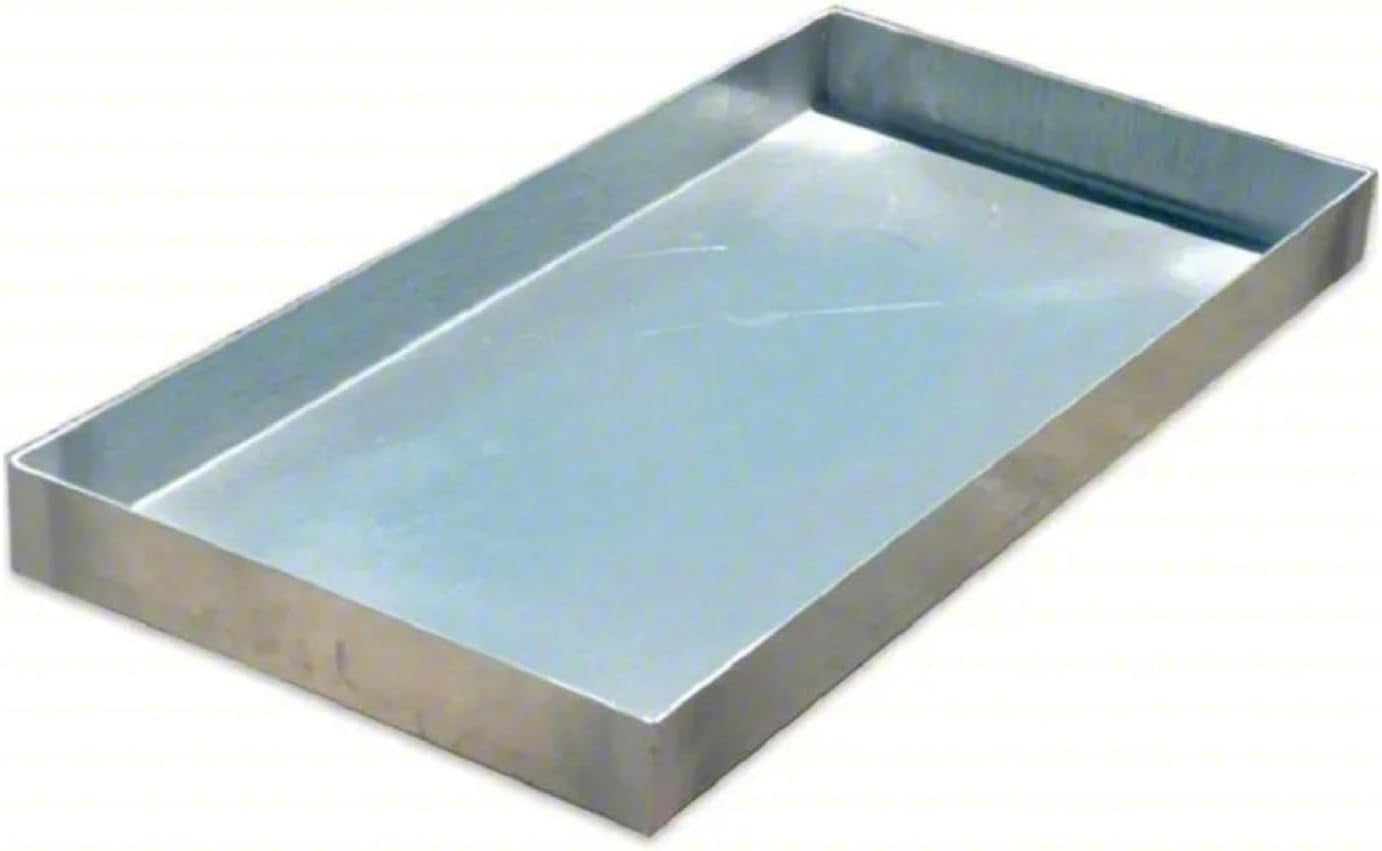 F&L Heavy-Duty Galvanized Steel Drain Pan – Premium, Rust-Resistant ...
