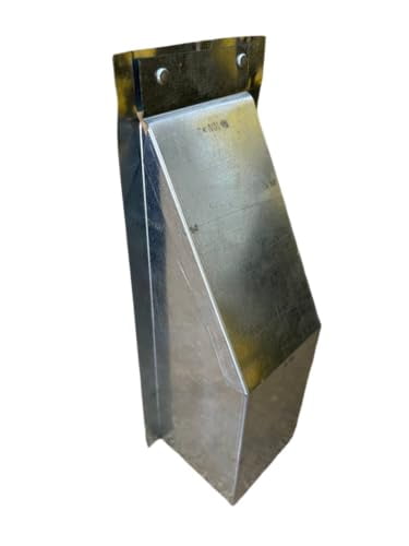 F&L Heavy-Duty Raw Galvanized Metal Line Cover Set with Angled Tips for ...