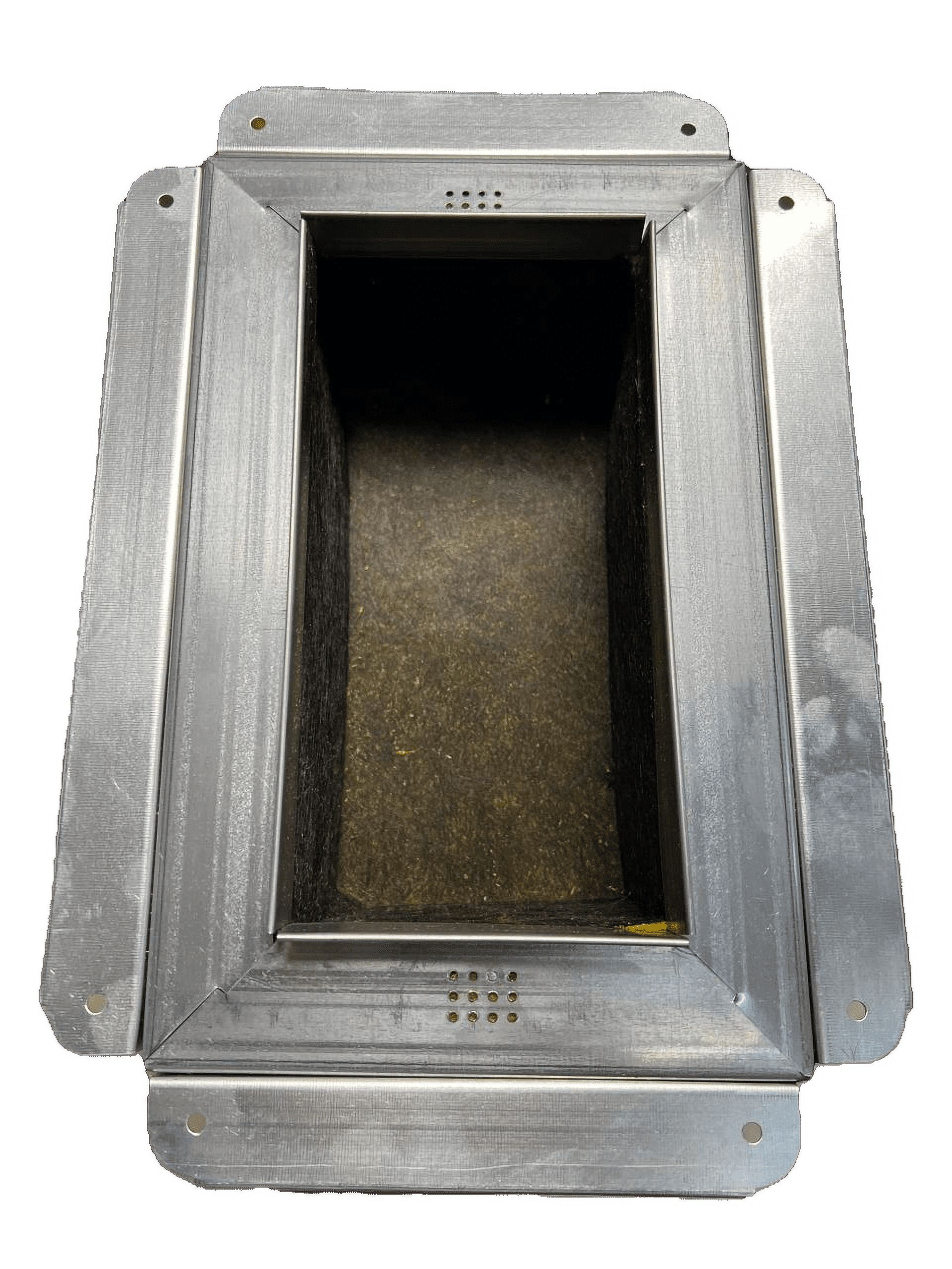 F&L R4 Insulated Galvanized Ceiling Register Box - Connects Register ...