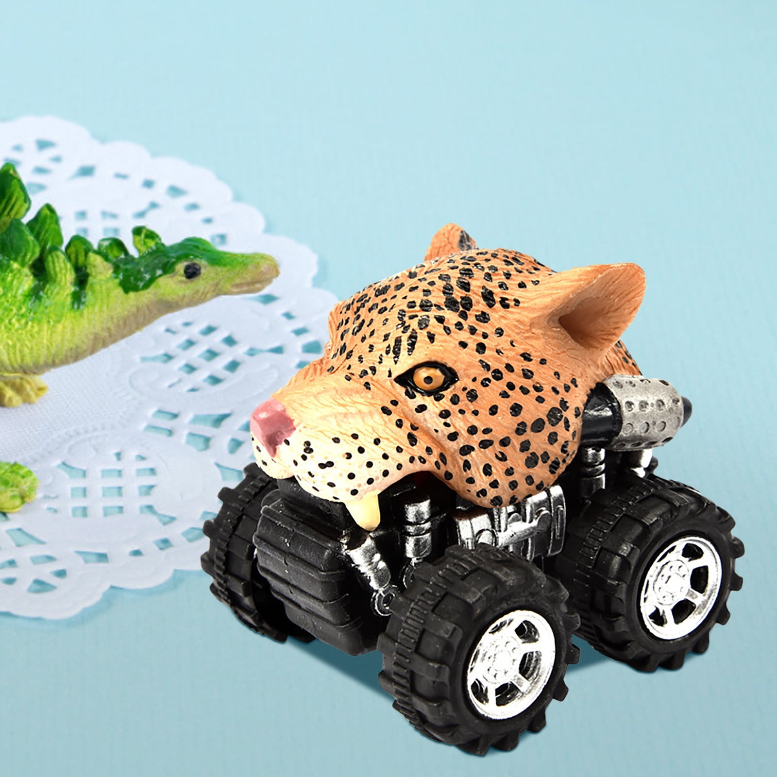 F Leopard Pull Back Toy Car Mini Vehicle For Kids Gift Inertial ...