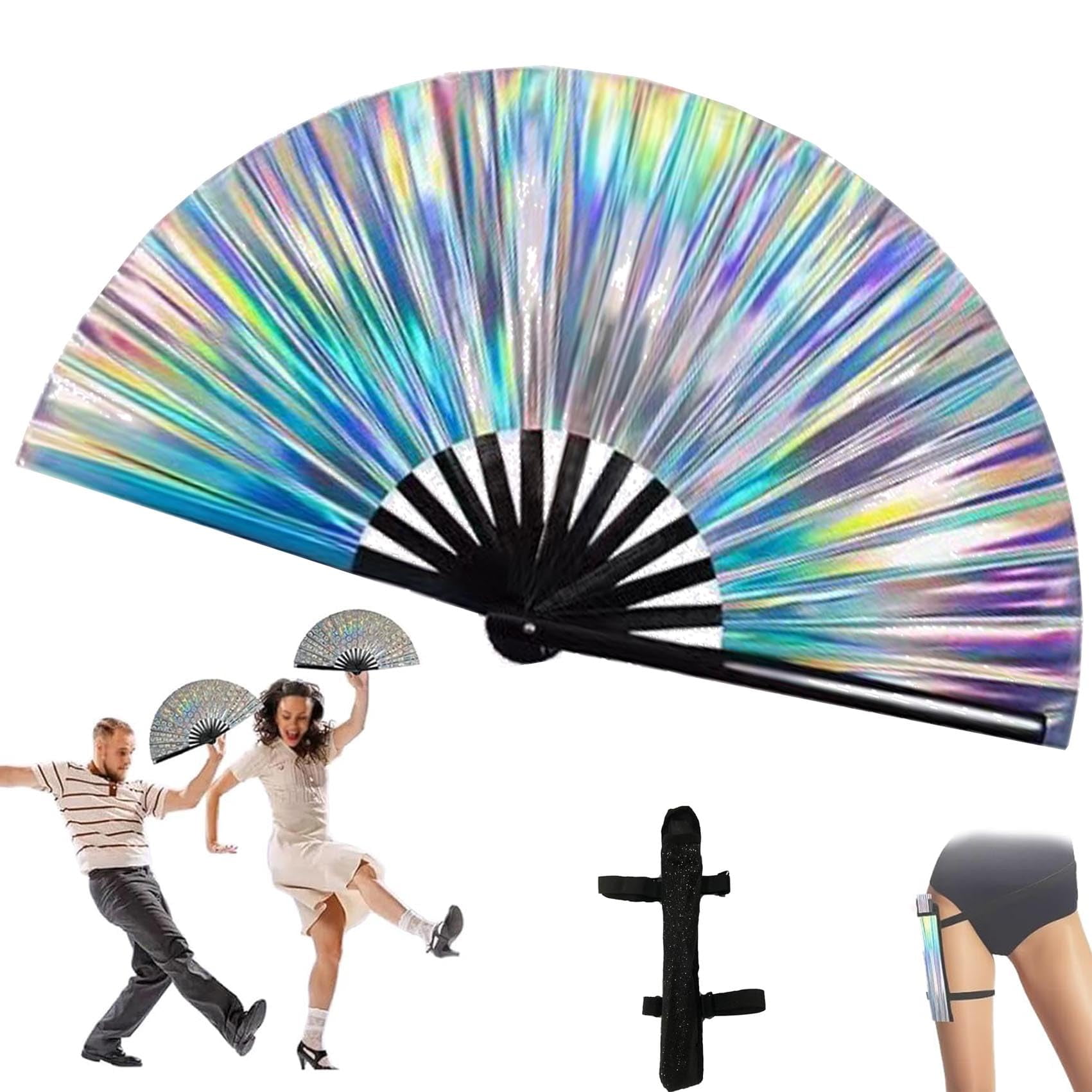 F. Line Dance Popping Fan,Boots On The Ground Hand Fan Portable ...