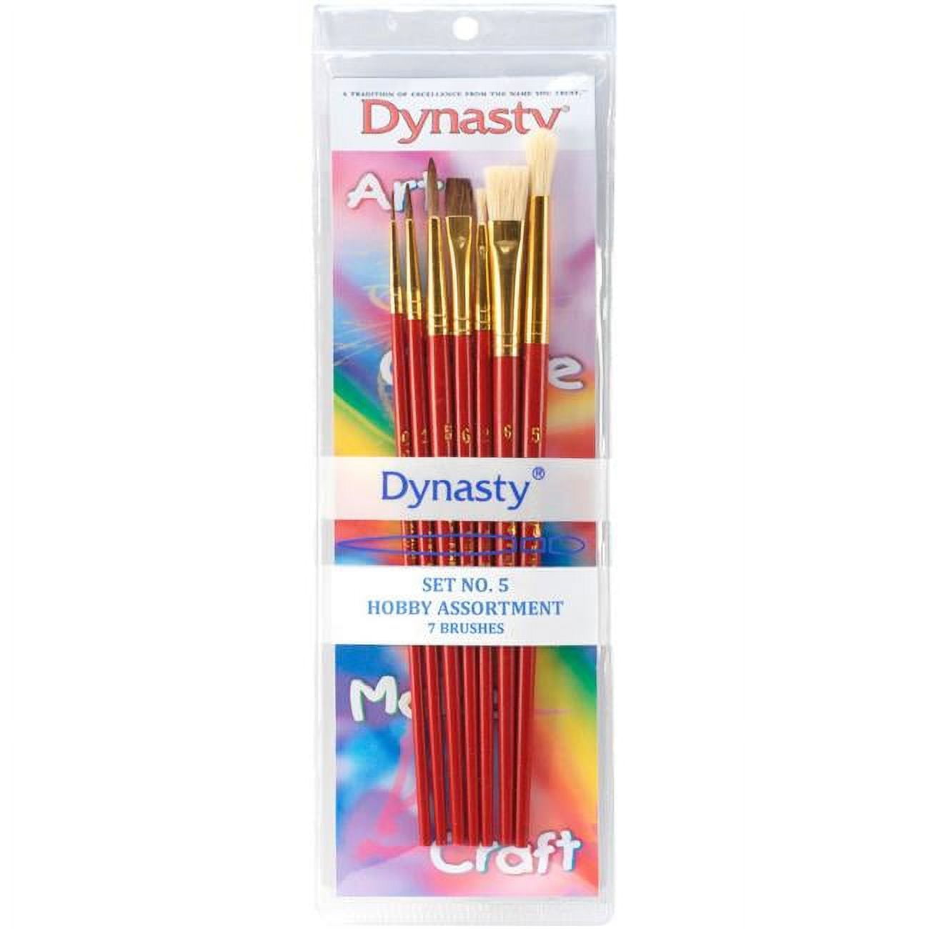 F & M Brush FM1559 Dynasty Craft & Hobby Brush Sets-Hobby Assortment ...