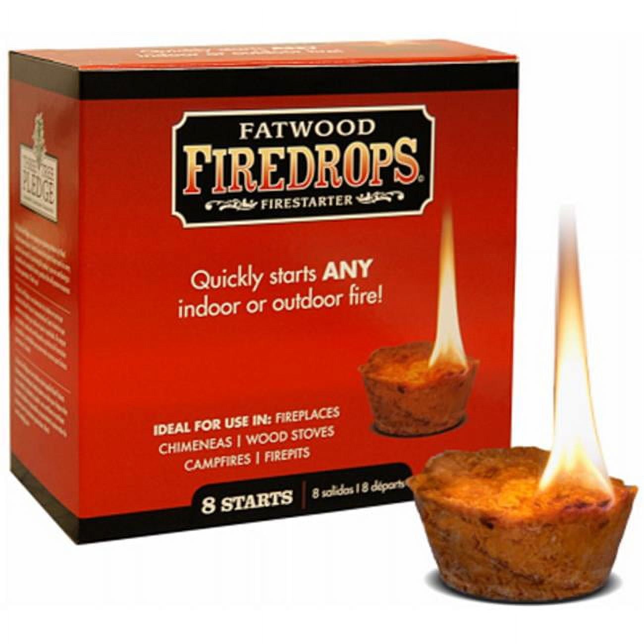 F&M Tool & Plastics 8 Count Fat Wood Firestarter - Walmart.com