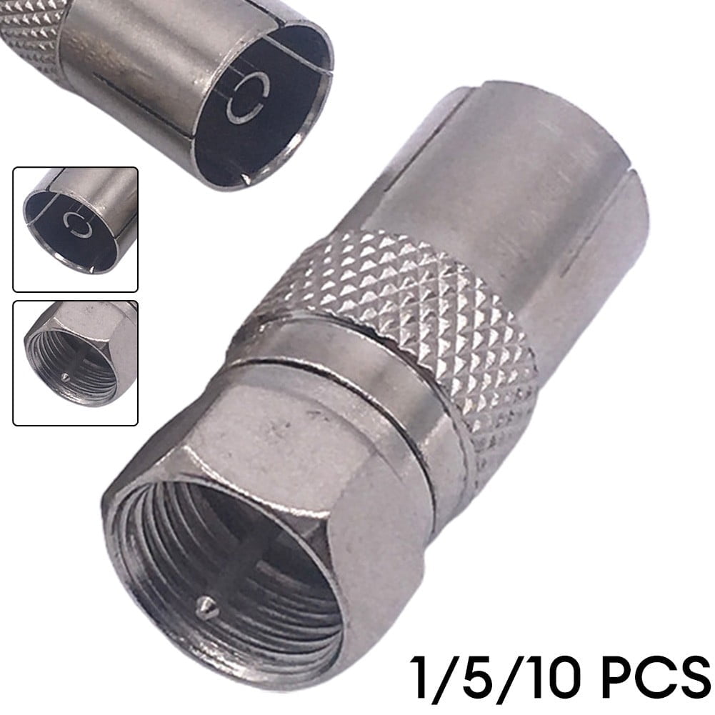 F Male To Tv9.5 Female Cable Tv Connector Tv Set -Top Boxes Connector ...