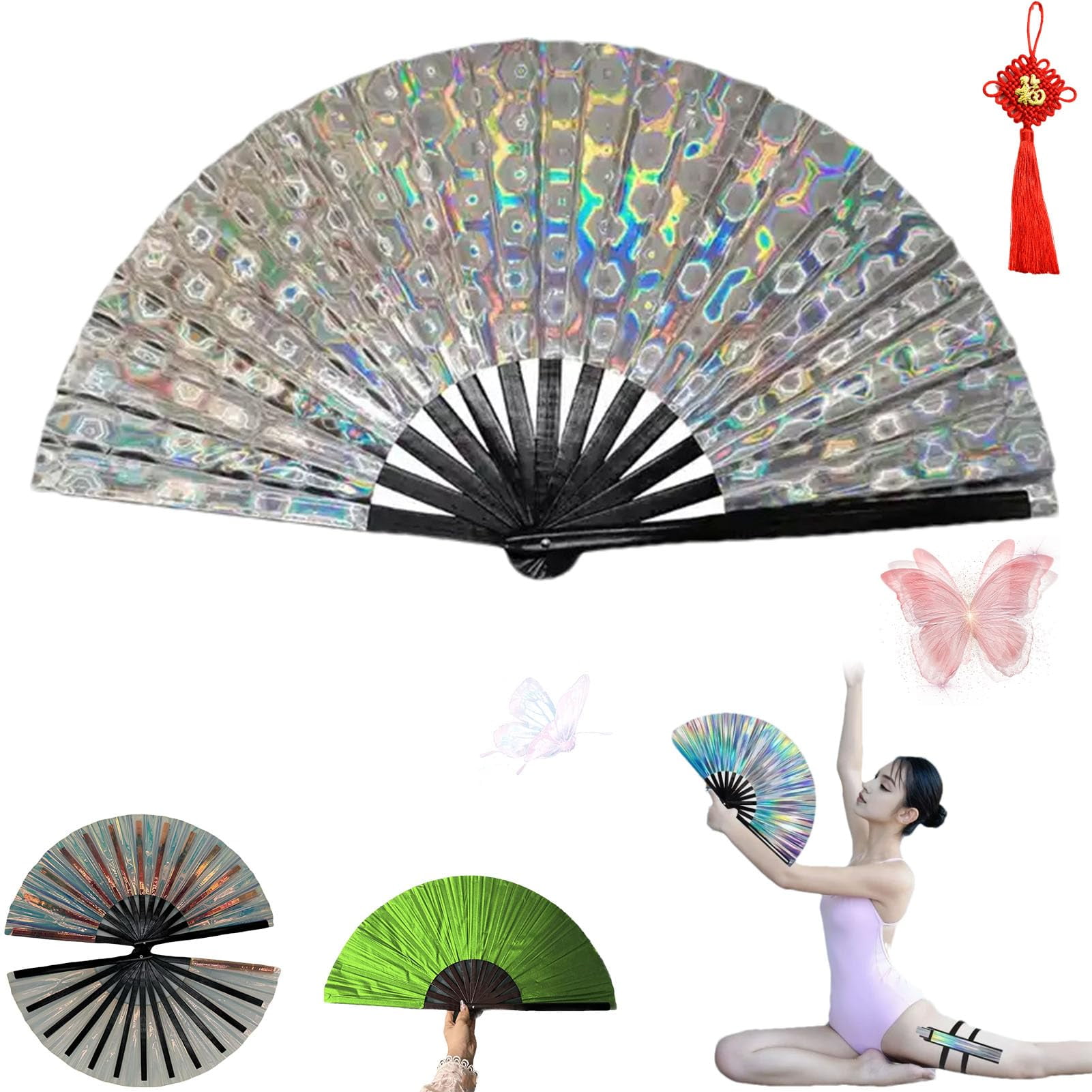 F. Nuotuv Boots On The Ground Fan, Clacking Fans For Line Dancing ...