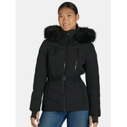 Michael Michael Kors Women's Chocolate Brown 3/4 Down Puffer Coat with Hood (S) - Walmart.com