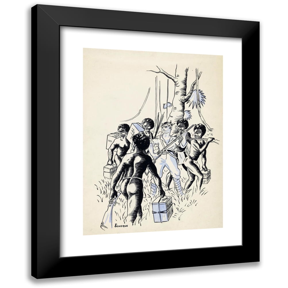 F. Ockerse 11x14 Black Modern Framed Museum Art Print Titled - White ...