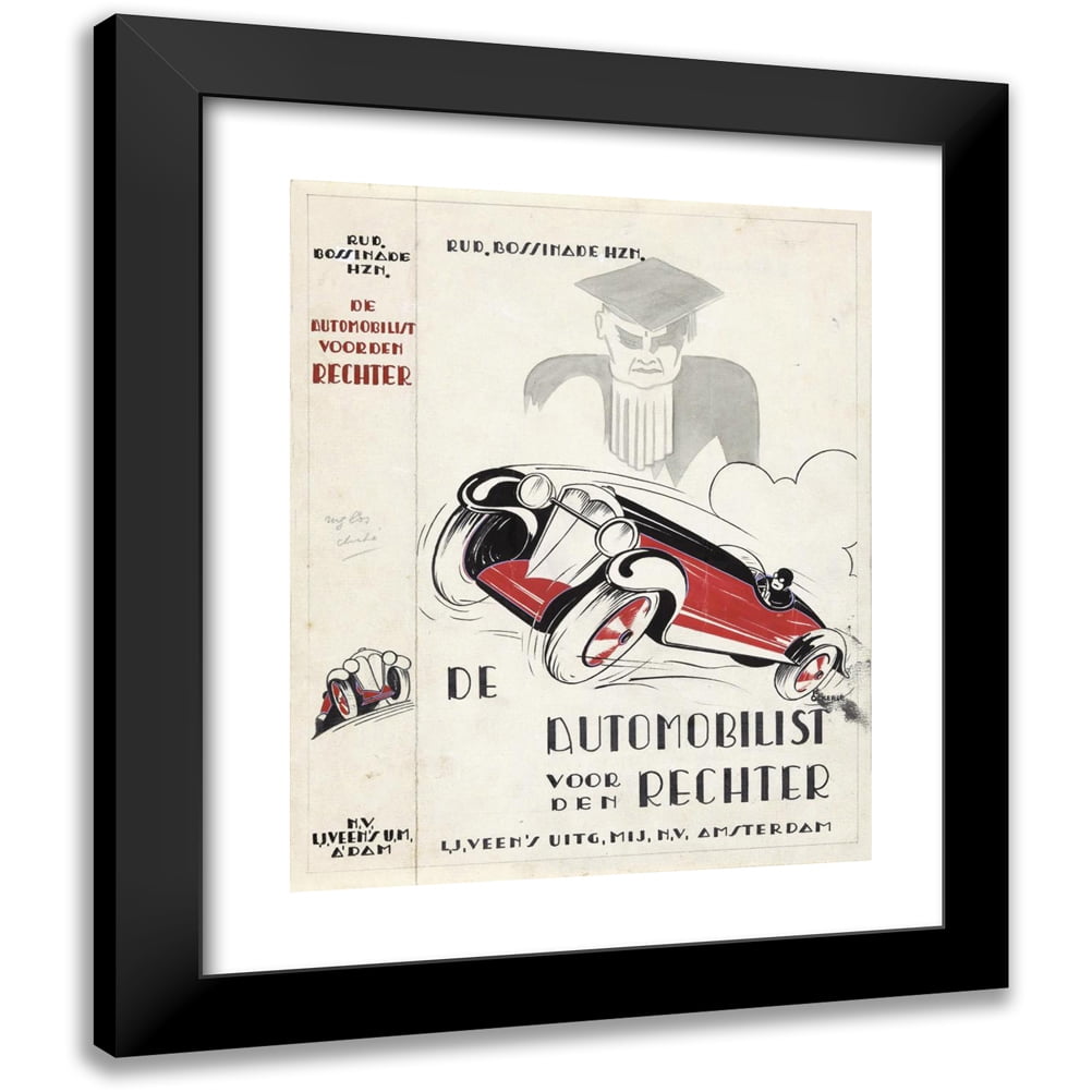 F. Ockerse 12x14 Black Modern Framed Museum Art Print Titled - Tire ...
