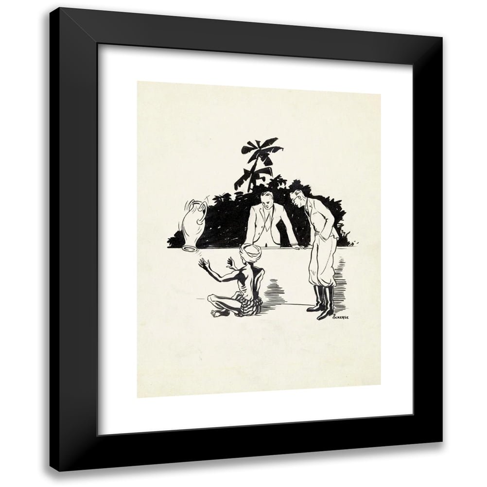 F. Ockerse 15x18 Black Modern Framed Museum Art Print Titled - Man ...