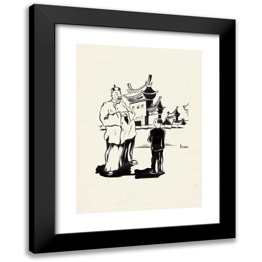 F. Ockerse 18x24 Black Modern Framed Museum Art Print Titled - Chinese ...
