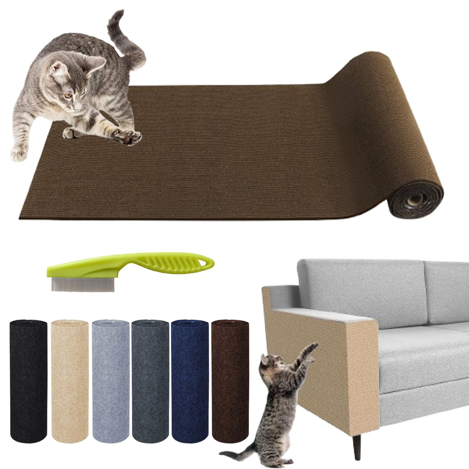 F. Pawmingle Cat Scratching Carpet, Pawmingle 1, Sticky Scratch Wall ...