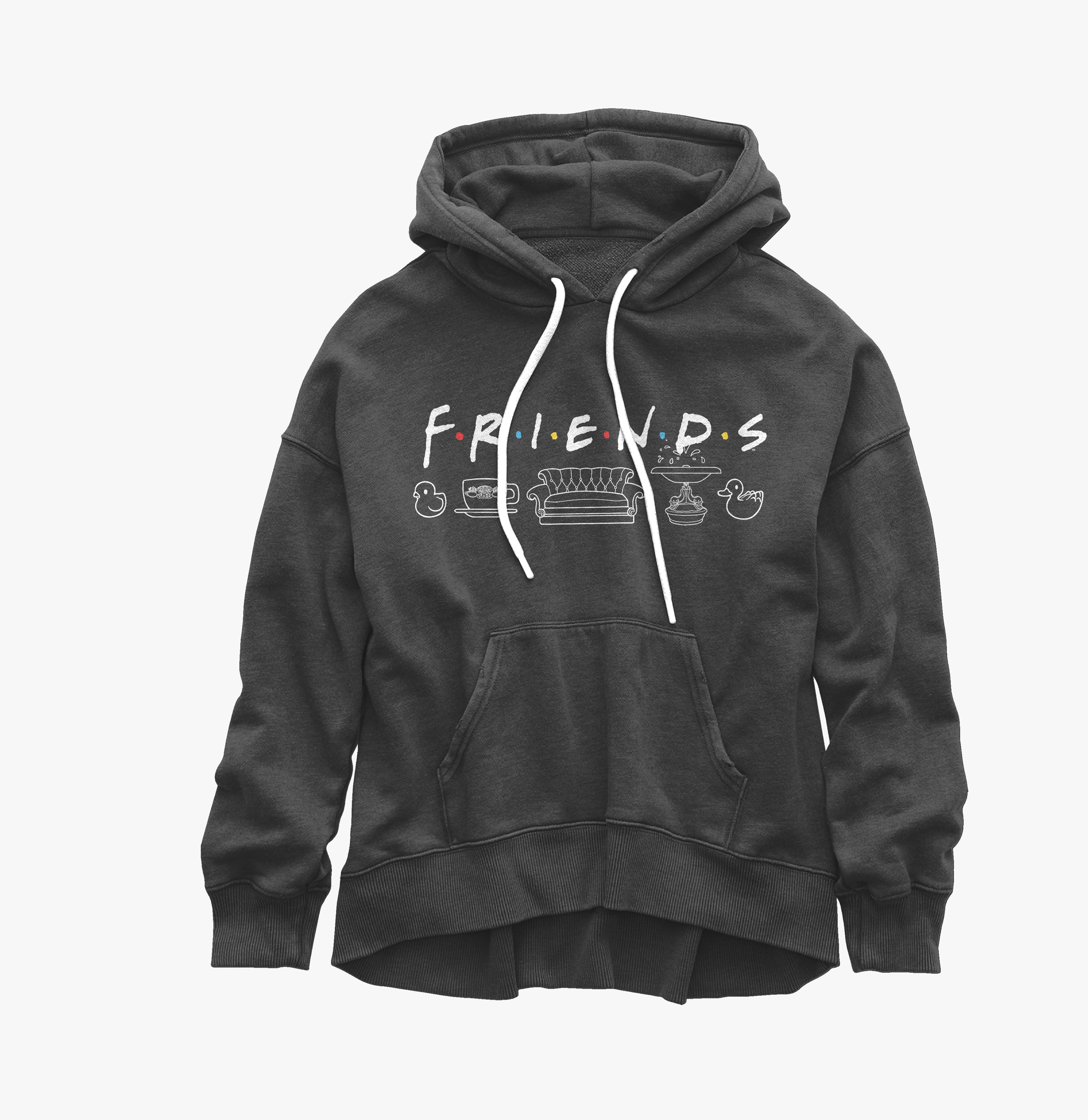 F.R.I.E.N.D.S TV Show Symbols Mens and Womens Pullover Hoodie (Black, S ...