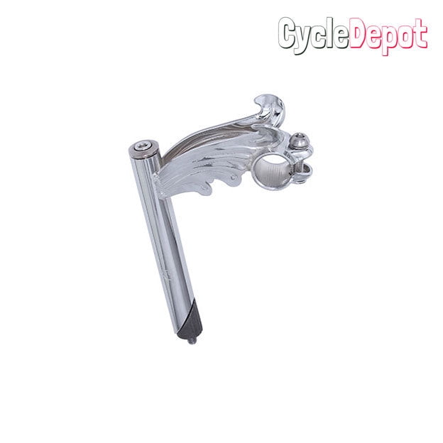 F&R Lowrider Steel Bicycle WING STYLE STEM 22.2MM In Chrome SHOW PART ...