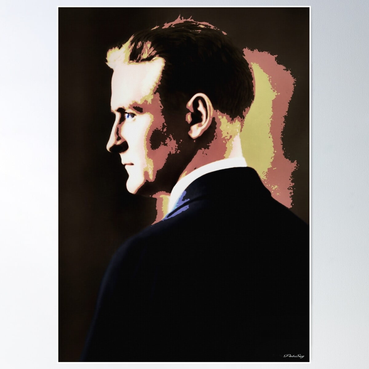 F. Scott Fitzgerald - Poster Style Poster Wall Art, Modern Wall Decor ...