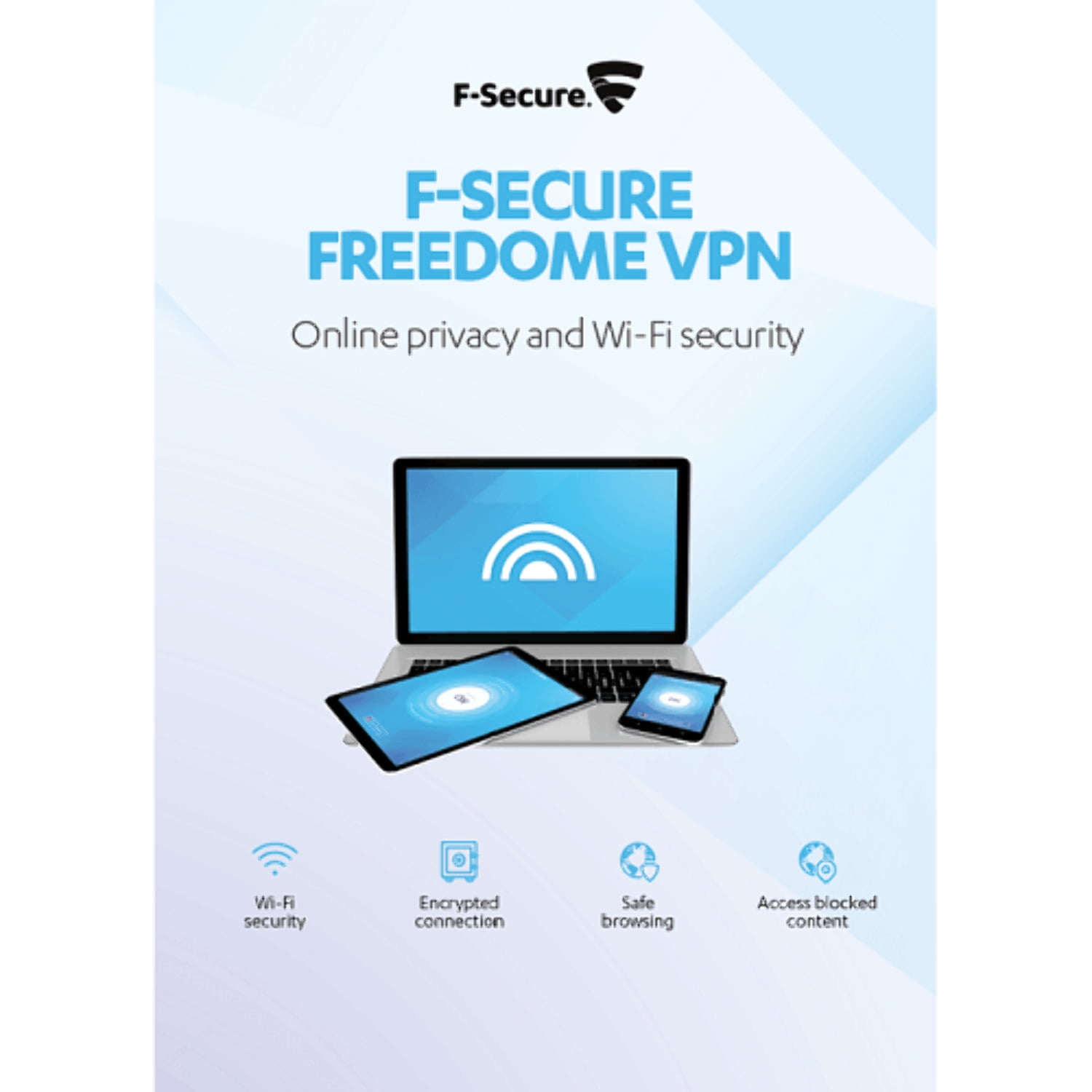 F-Secure FREEDOME VPN 1-Year | 5-Devices - Global - Walmart.com