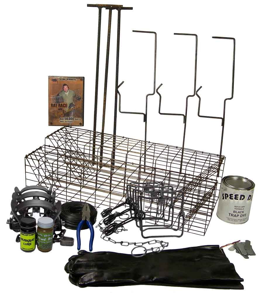 F&T Muskrat Trapping Starter Kit Bundle with Bridger Traps, Colony ...