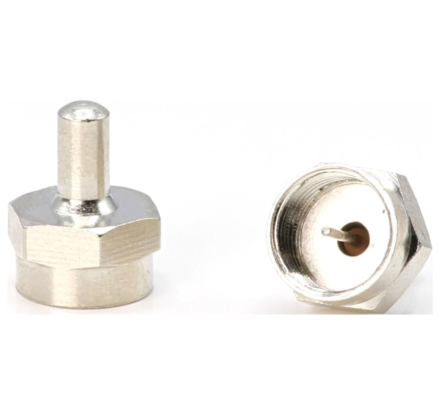 F Type 75 Ohm Terminator for Coax, Coaxial F-Pin connections - 4 Pack ...