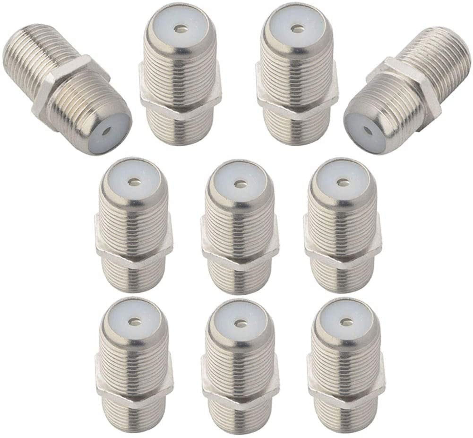 F-Type RF Coaxial Connectors RG6 Adapter F Female To F Female Antenna ...