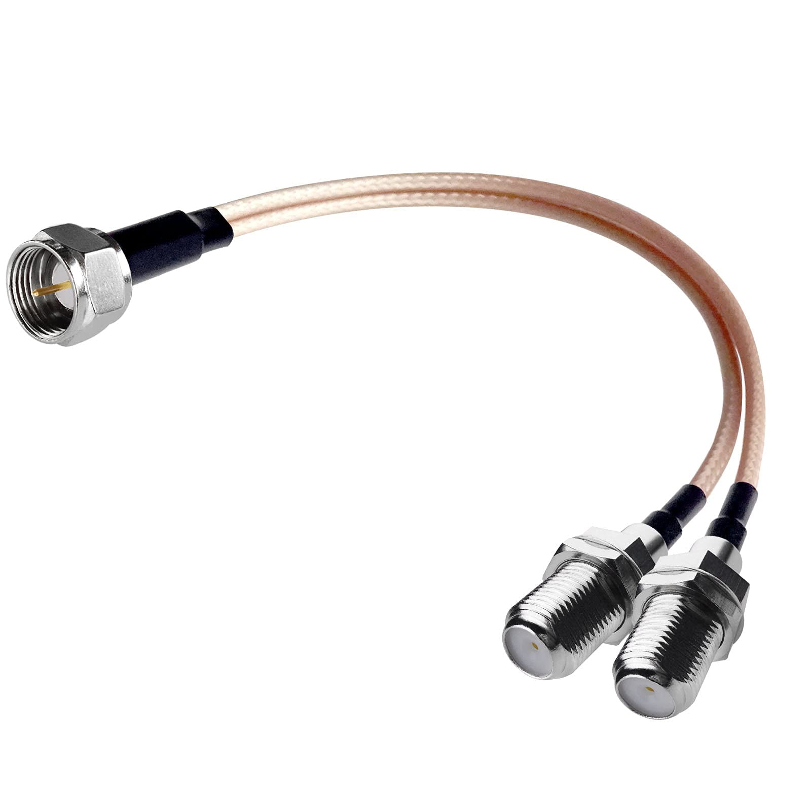 F-Type RG6 Splitter Coax Cable, 75Ohm 3 Way Splitter Combiner for TV ...