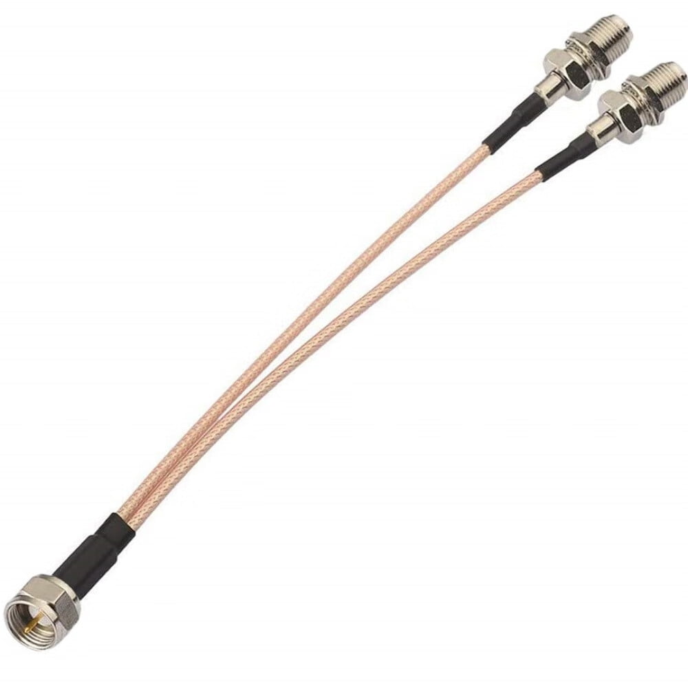 F-Type RG6 Splitter Coax Cable,TV Antenna Cable 75Ohm 3 Way Splitter ...